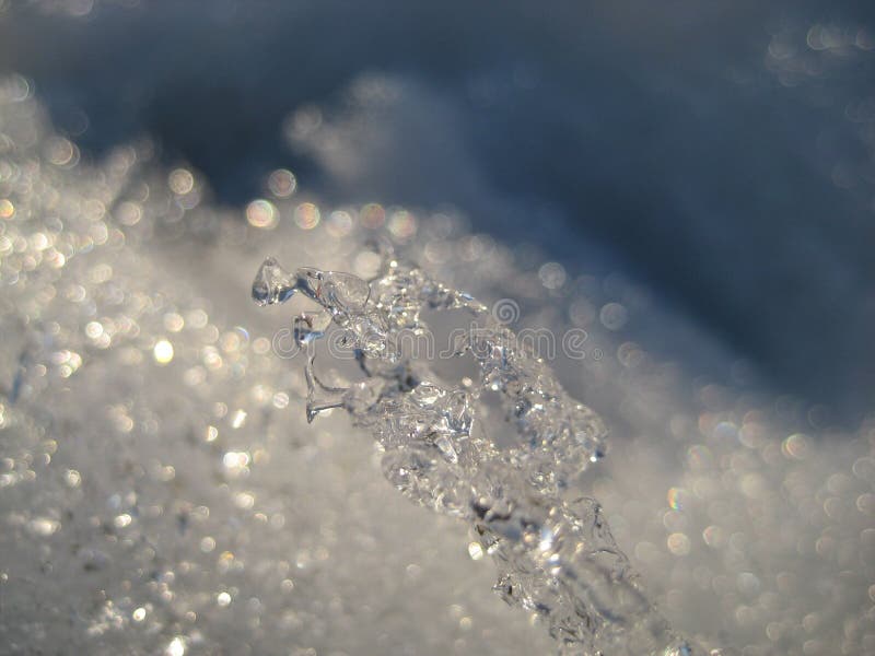 Macro Photo with Decorative Natural Background Textures of Ice and ...