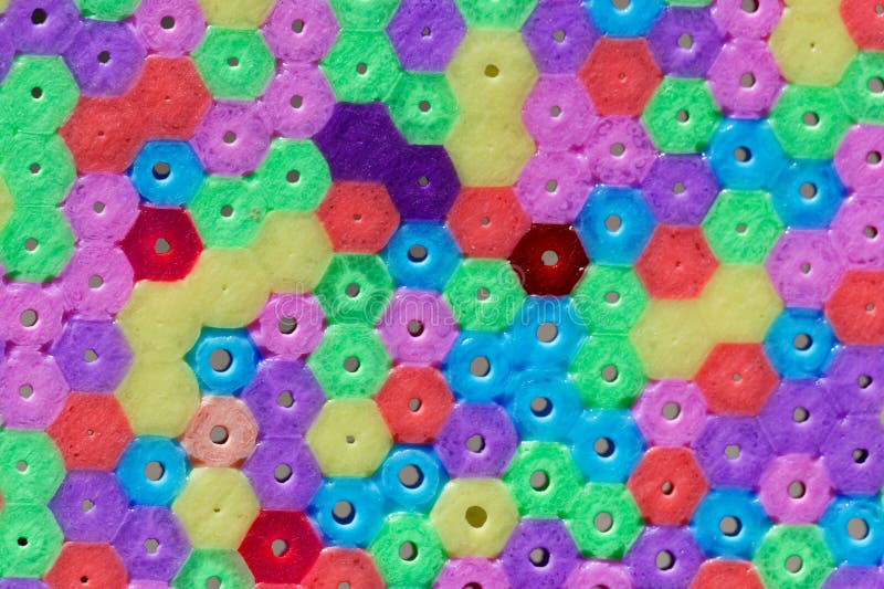 Macro Photo of Different Colored Plastic Beads Stock Photo - Image of ...