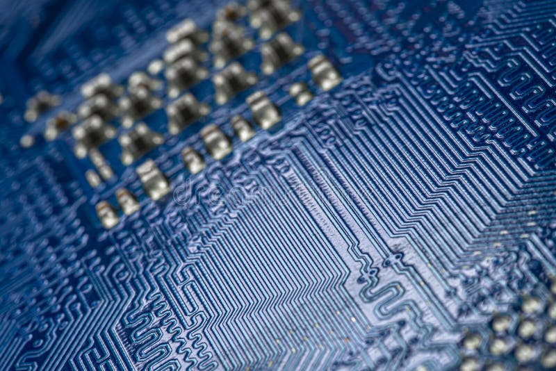 Electronic Paths on the Hard Drive. Microprocessor Stock Photo - Image ...