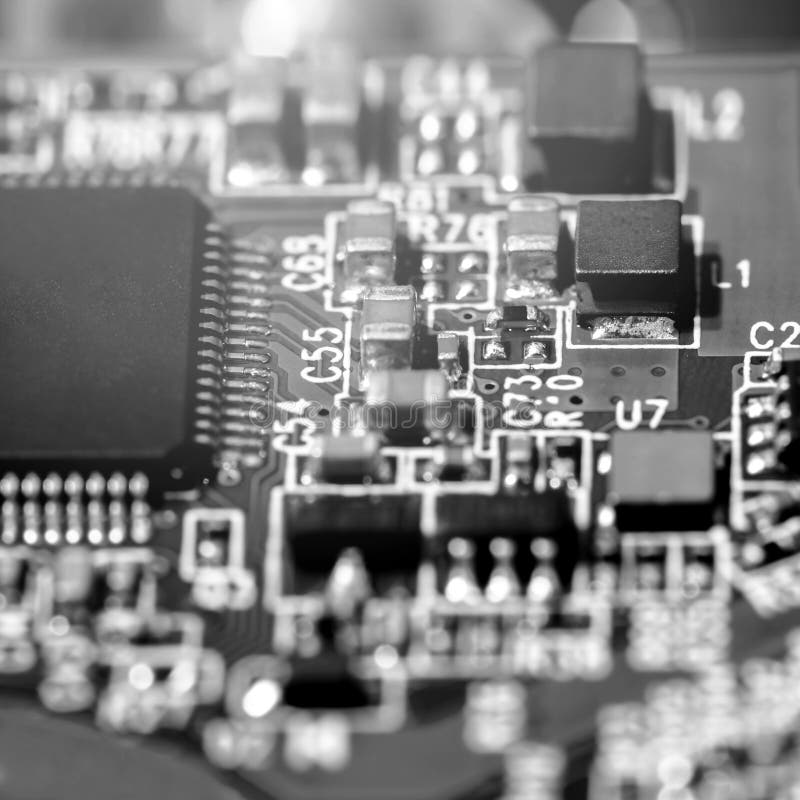 Macro Photo of Electronic Circuit Board of Computer Chip Stock Image ... Macro Photo of Electronic Circuit Board of Computer Chip Stock Image ...