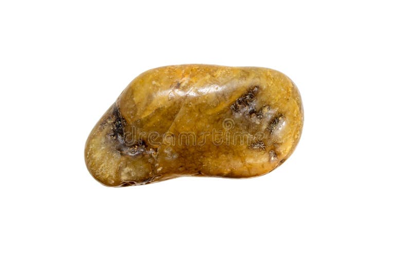 A Macro Photo of a Flint on a White Isolated Background Stock Image ...