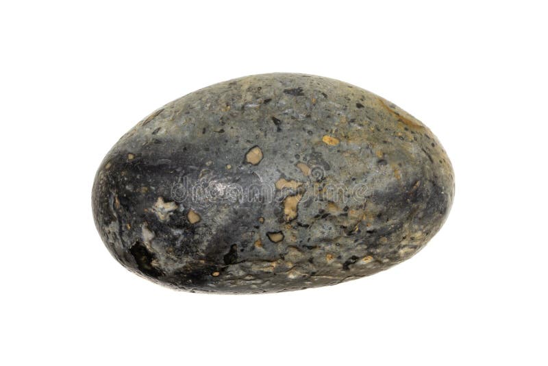 A Macro Photo of a Flint on a White Isolated Background Stock Photo ...