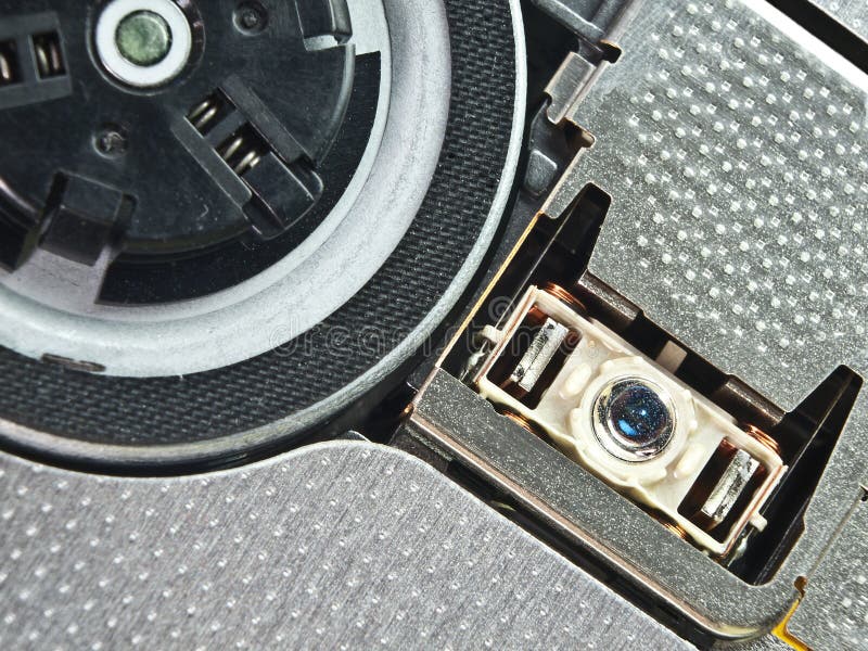 Macro Photo of Lens and DVD Holder Stock Image - Image of drive, holder ...
