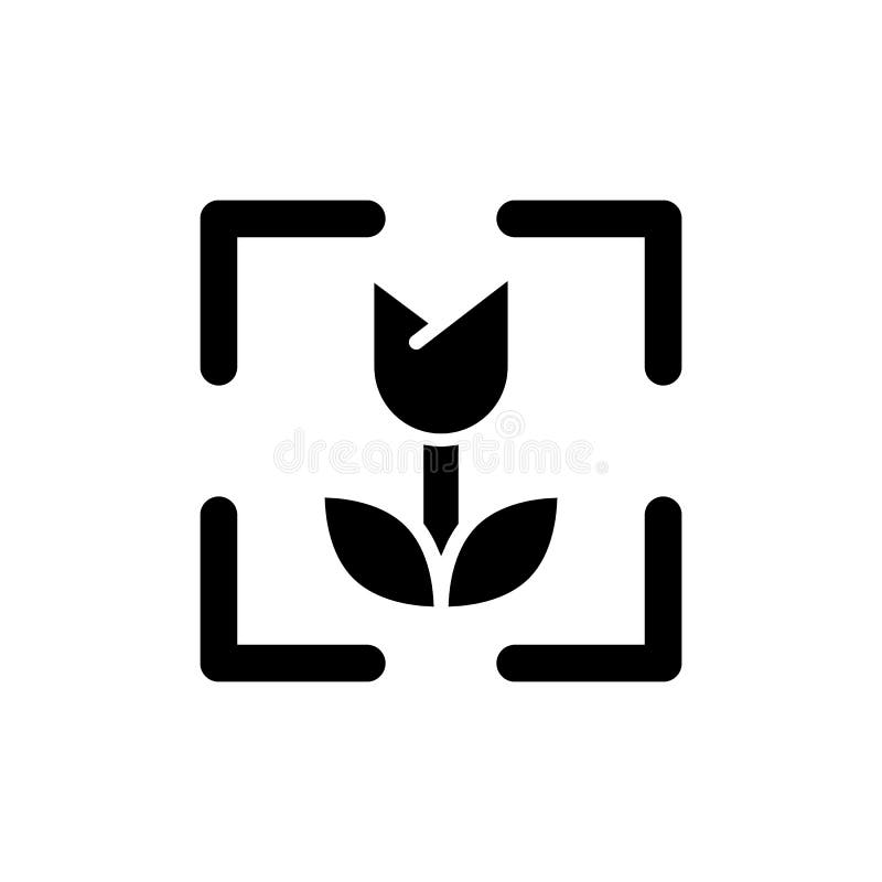 Macro Photo Mode Black Glyph Ui Icon Stock Vector - Illustration of ...