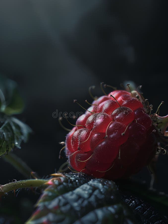 Macro photo of a raspberry stock image. Image of berry - 313521859
