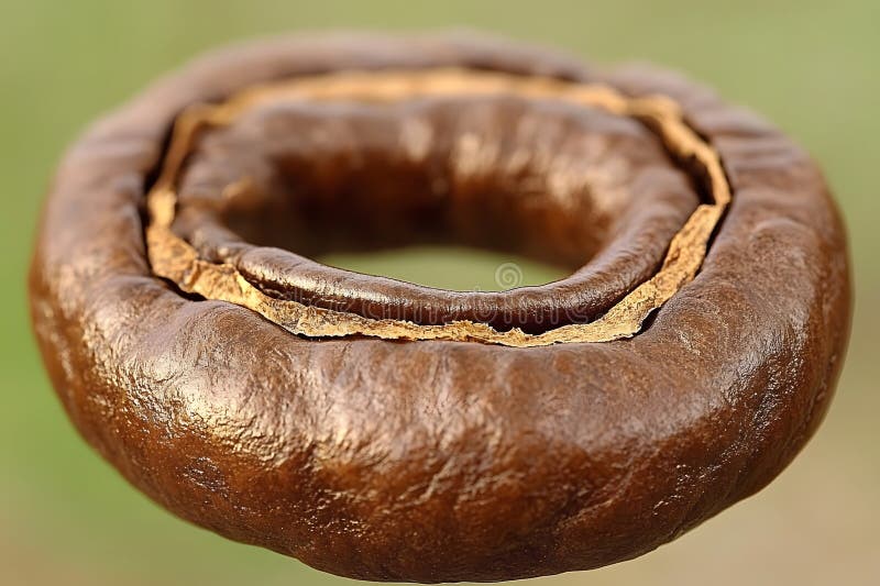 Macro Photo of Roasted Coffee Bean Ring Unique Good Resolution Stock ...