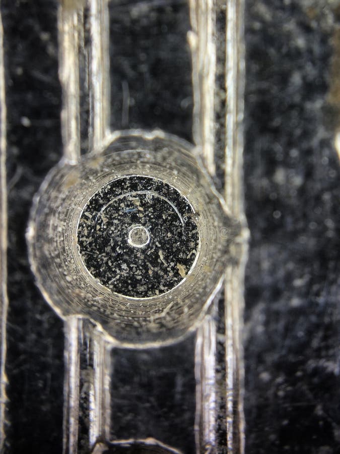 This Macro Photo Shows the Details of a Metal Key Viewed through a ...