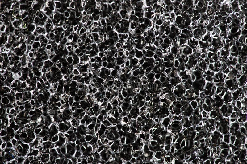 Macro Photo, Texture of Black Water Filter. Stock Image - Image of ...