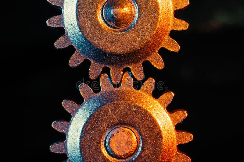 A Gear is an Important Element of a Complex Mechanism. Stock Photo ...