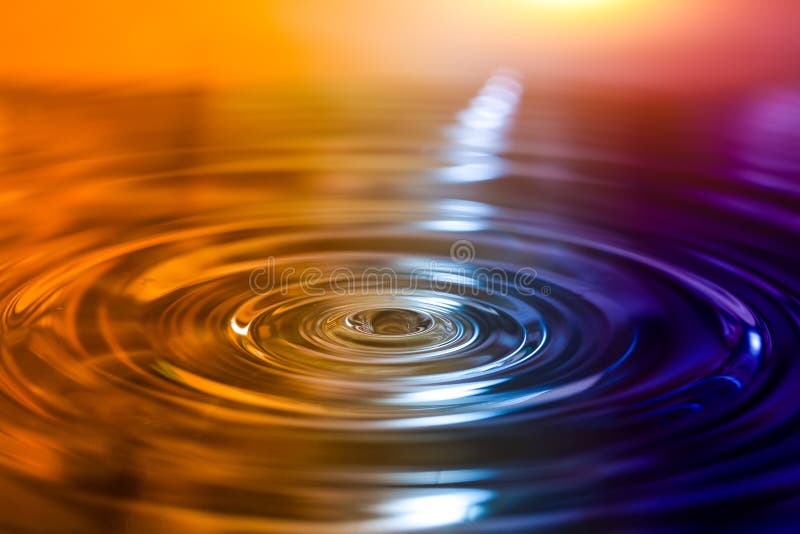 Macro Photo of Water Drops Falling into a Pool of Water Stock Photo ...
