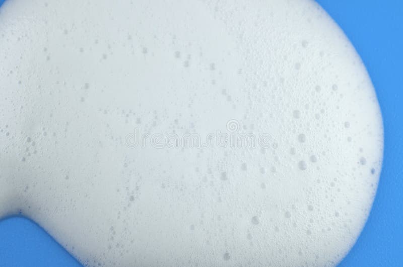 Macro Photo of White Shampoo Foam or Washing Foam Stock Photo - Image ...
