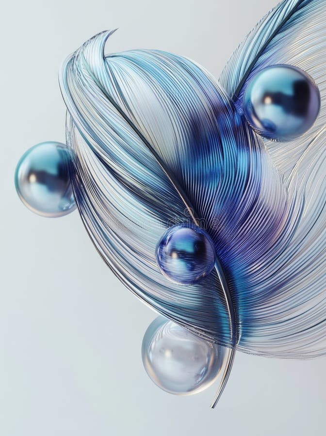 A Macro Photograph Captures a Digital Feather Dissolving into Pixels ...