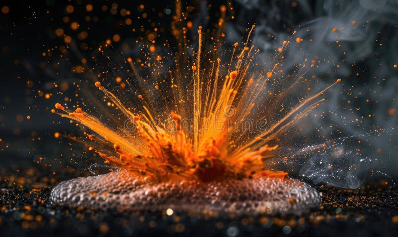 Macro Photograph Capturing the Intricate Details of Flames and Sparks ...