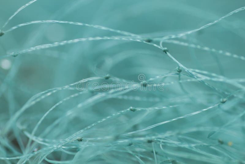 Macro Photograph of Green Fishing Net Stock Photo - Image of messy ...