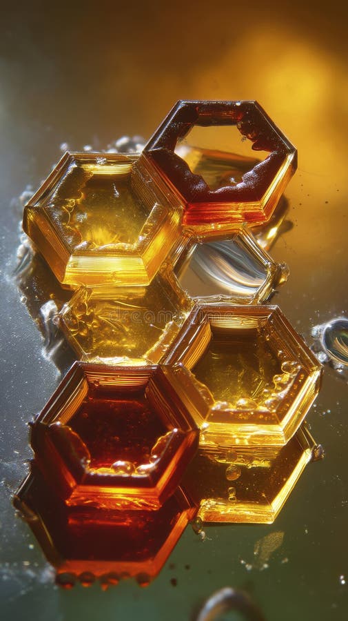 Macro Photograph of Layered Crystalline Structures Displaying Complex ...