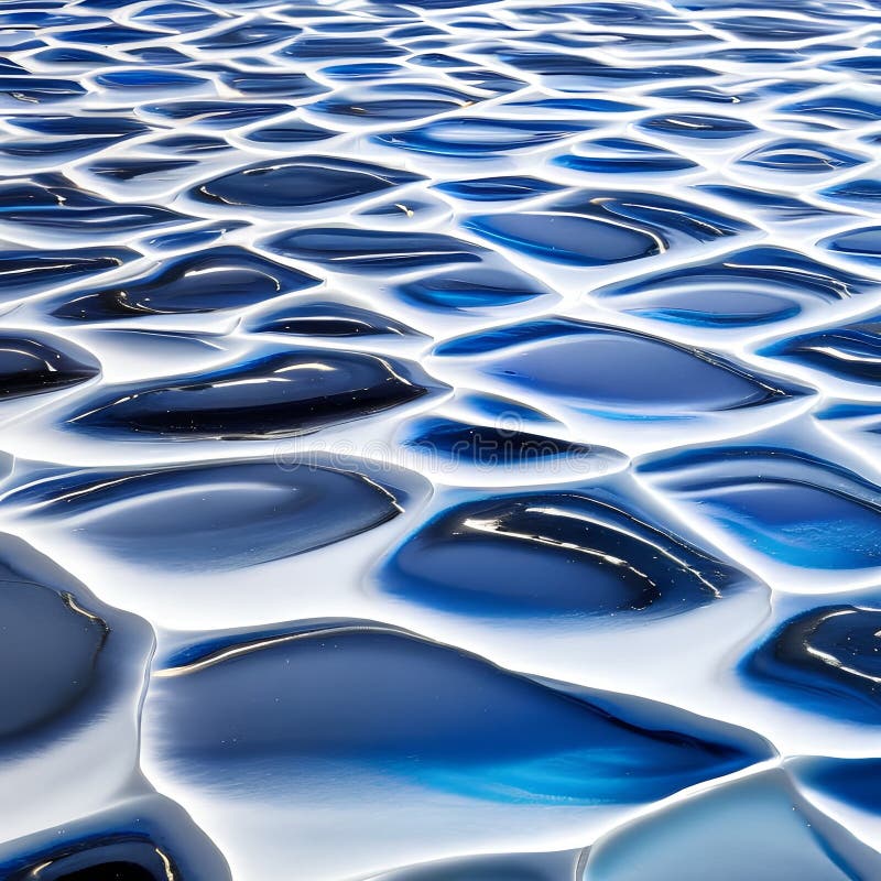 A Macro Photograph of Melting Ice Creating Abstract Patterns and ...