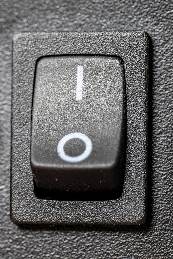 Macro Photograph of an on and Off Switch Stock Image - Image of laptop ...