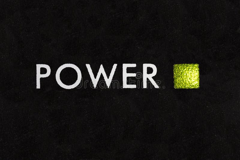 Power Indicator of Battery Half Full. Vector Illustration Stock Vector ...