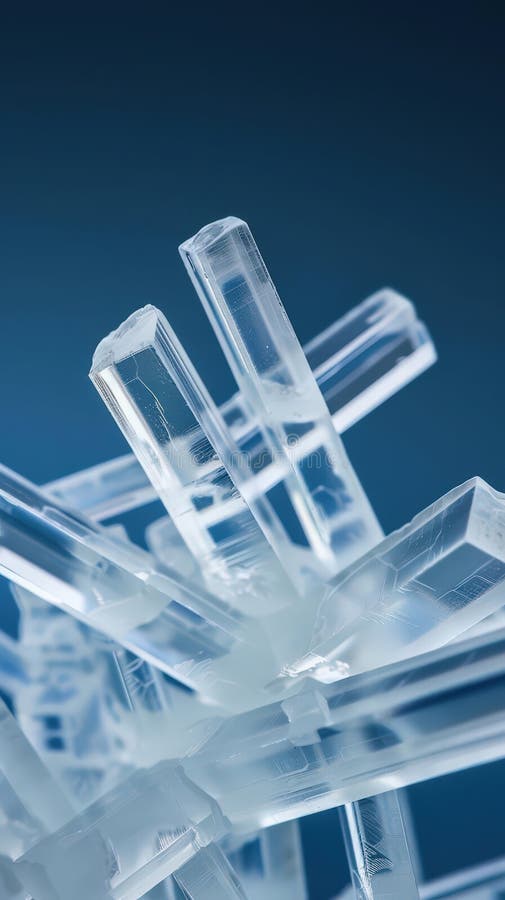 Macro Photograph of Salt Crystal Structure Stock Illustration ...