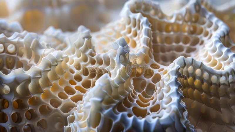 A Macro Photograph Showcasing the Intricate Structures and Layers of a ...