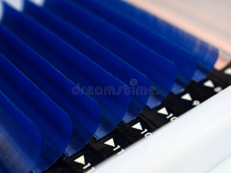 Macro Photography Artificial Lashes, Eyelash Extensions, Close-up Blue ...