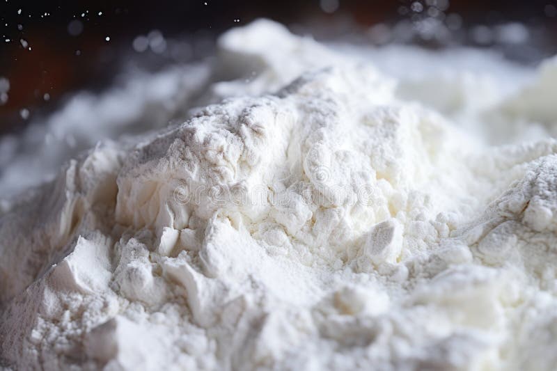 Macro Photography of Baking Soda Close-up, Light Direction Stock ...