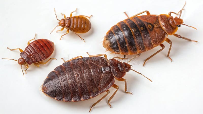 Bedbug. Close Up of Cimex Hemipterus - Bed Bug. Macro Photography of a ...