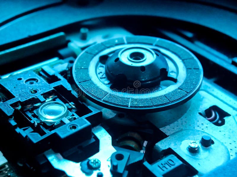 Macro Photography CD Player Component Stock Photo - Image of engine ...