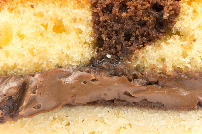 Macro Photography Chocolate Cake on a White Background Stock Image ...