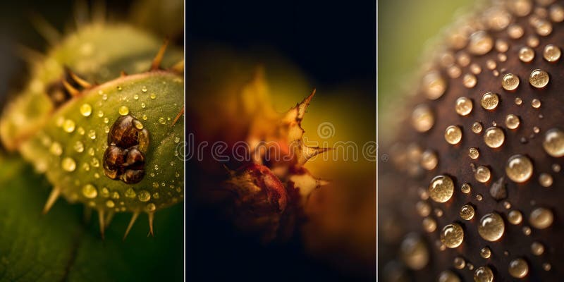 Macro Photography Details Textures Colors Generative AI Stock ...