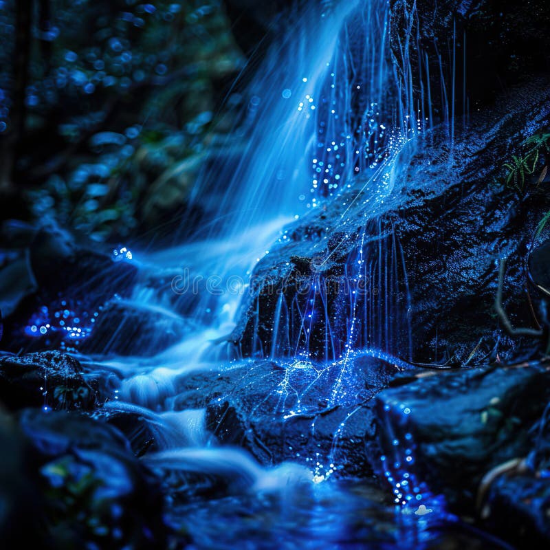 Macro Photography Forest Image Illuminated at Night by Bioluminescence ...