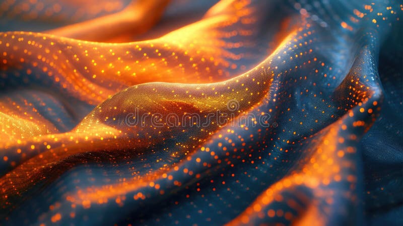 Macro Photography of Futuristic Tech-Wear Fabrics, Highlighting ...