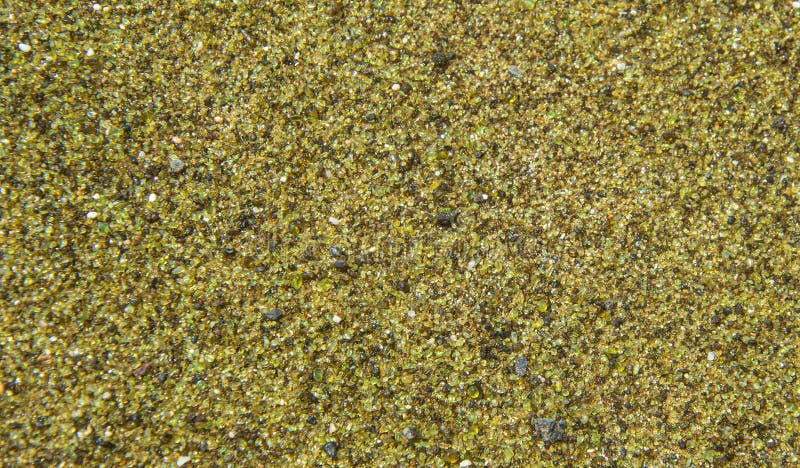 Macro Photography of Green Sand in the Pacific. Stock Photo - Image of ...