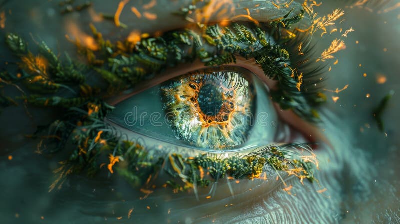 Macro Photography of the Human Eye. Close-up of the Human Eye Stock ...