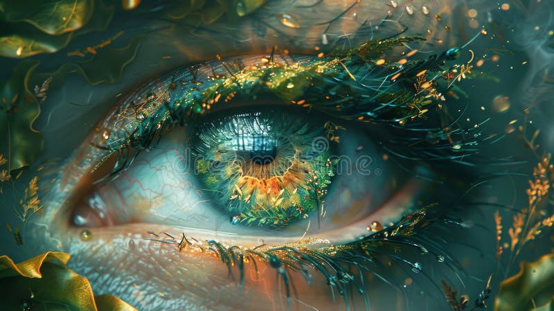 Macro Photography of the Human Eye. Close-up of the Human Eye Stock ...