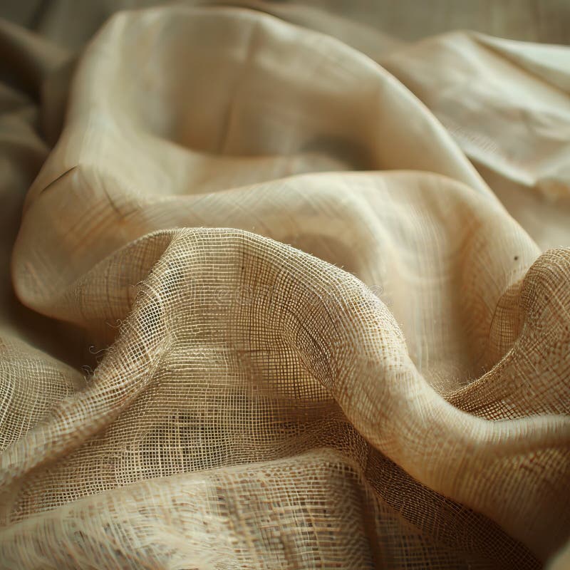 Macro Photography of Jute Textile Featuring Natural Patterns and ...