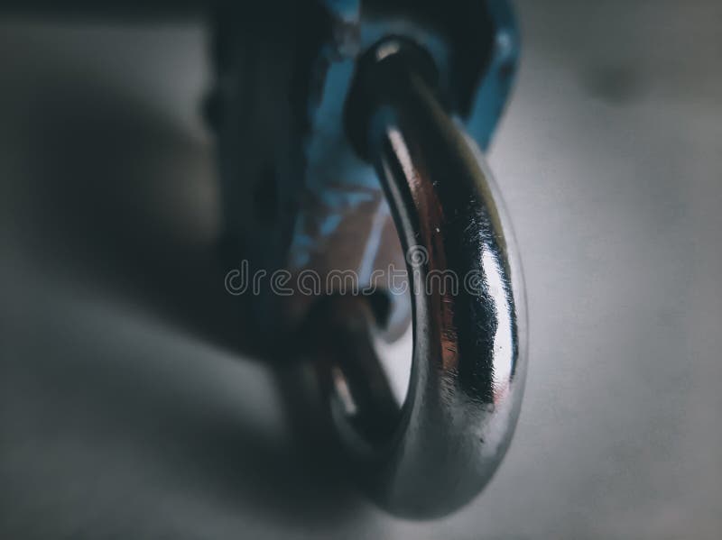 Macro Photography of a Lock with Blur Background. Stock Image - Image ...