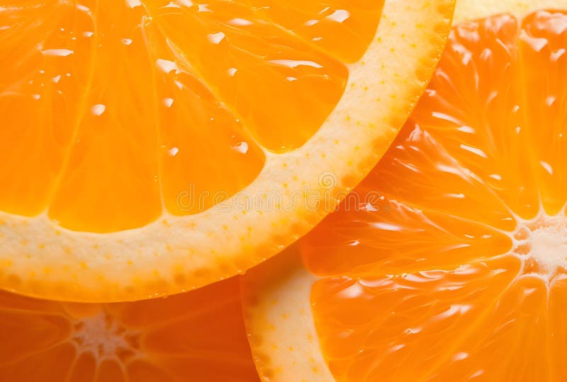 Macro Photography of Orange Fruit Texture Stock Illustration ...