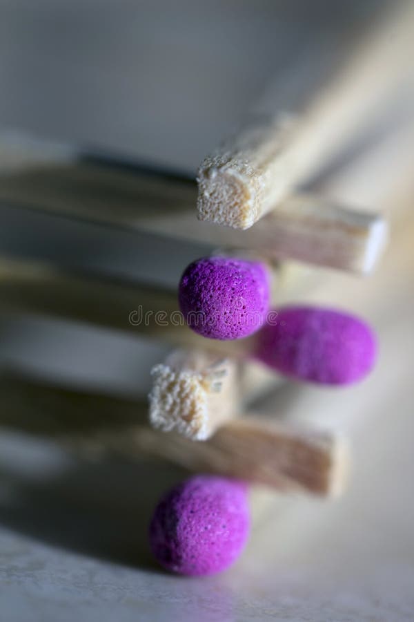 Macro Photography of Pink Matches Stock Image - Image of object, tools ...