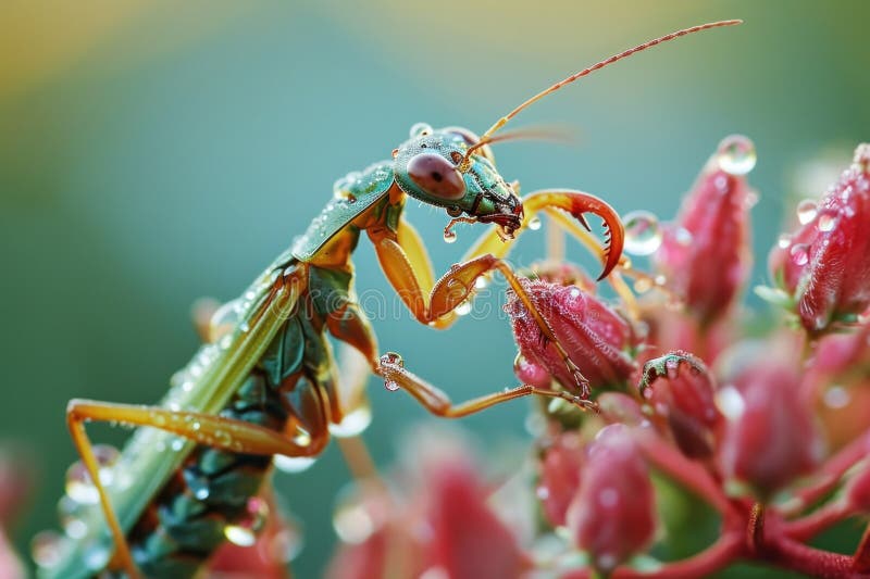 Beautiful Vibrant Praying Mantis Stock Photo - Image of ecology ...