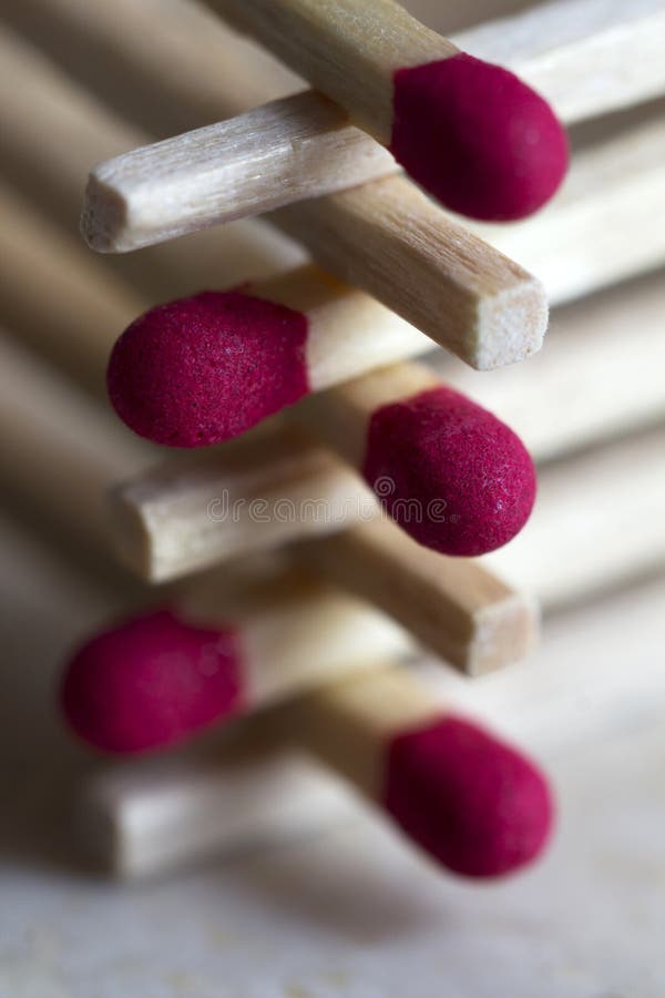 Macro Photography of Red Matches Stock Photo - Image of object, macro ...