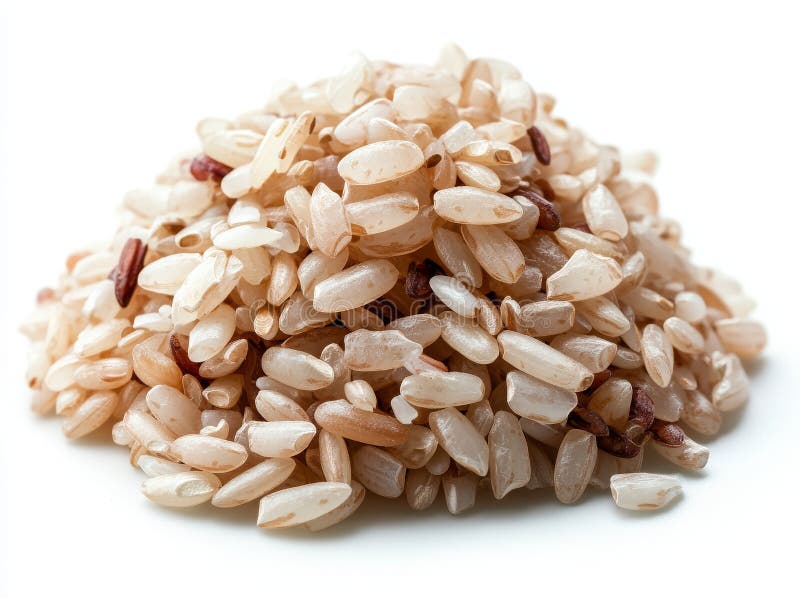 A Macro Photography of a Single Grain of Rice Set Against a White ...