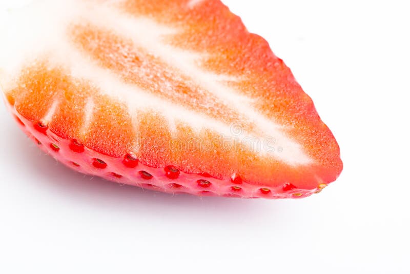 Macro Photography of Sliced Strawberry Stock Photo - Image of health ...