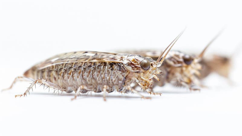 Macro Photography of Small Insects on a White Background Stock Image ...