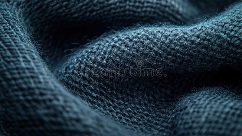 Macro Picture of Dark Blue Thread Rough Texture Surface Background ...