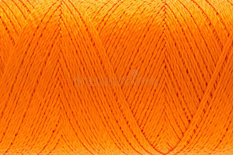 Macro Picture of Thread Texture Orange Color Background Stock ...