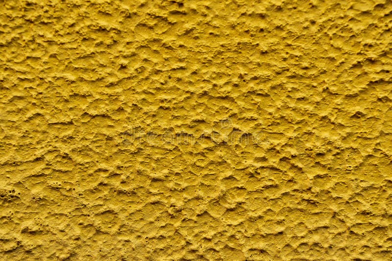 Close Up Rough Texture of Wall Yellow Color Background Stock Photo ...