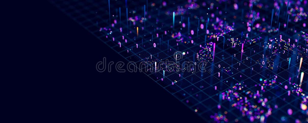 Macro of Quantum Computing Technology. Digital Patterns of Big Data ...