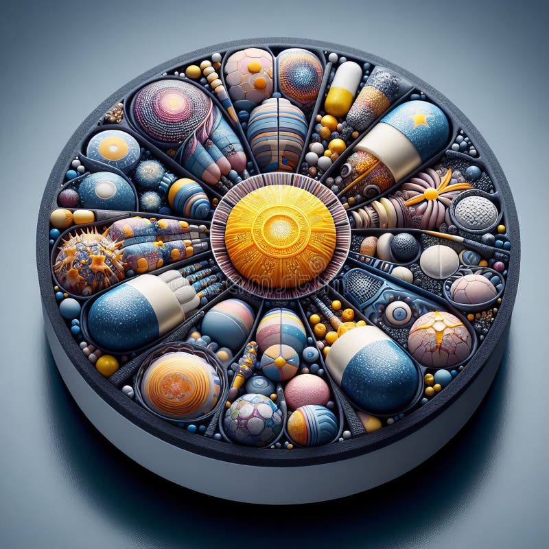 Macro Realism Tablets Tablets with Intricate, Hyper Realisti Stock ...