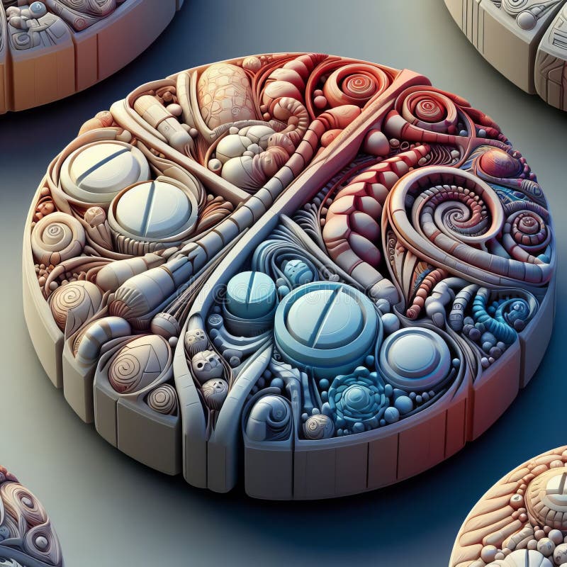 Macro Realism Tablets Tablets with Intricate, Hyper Realisti Stock ...